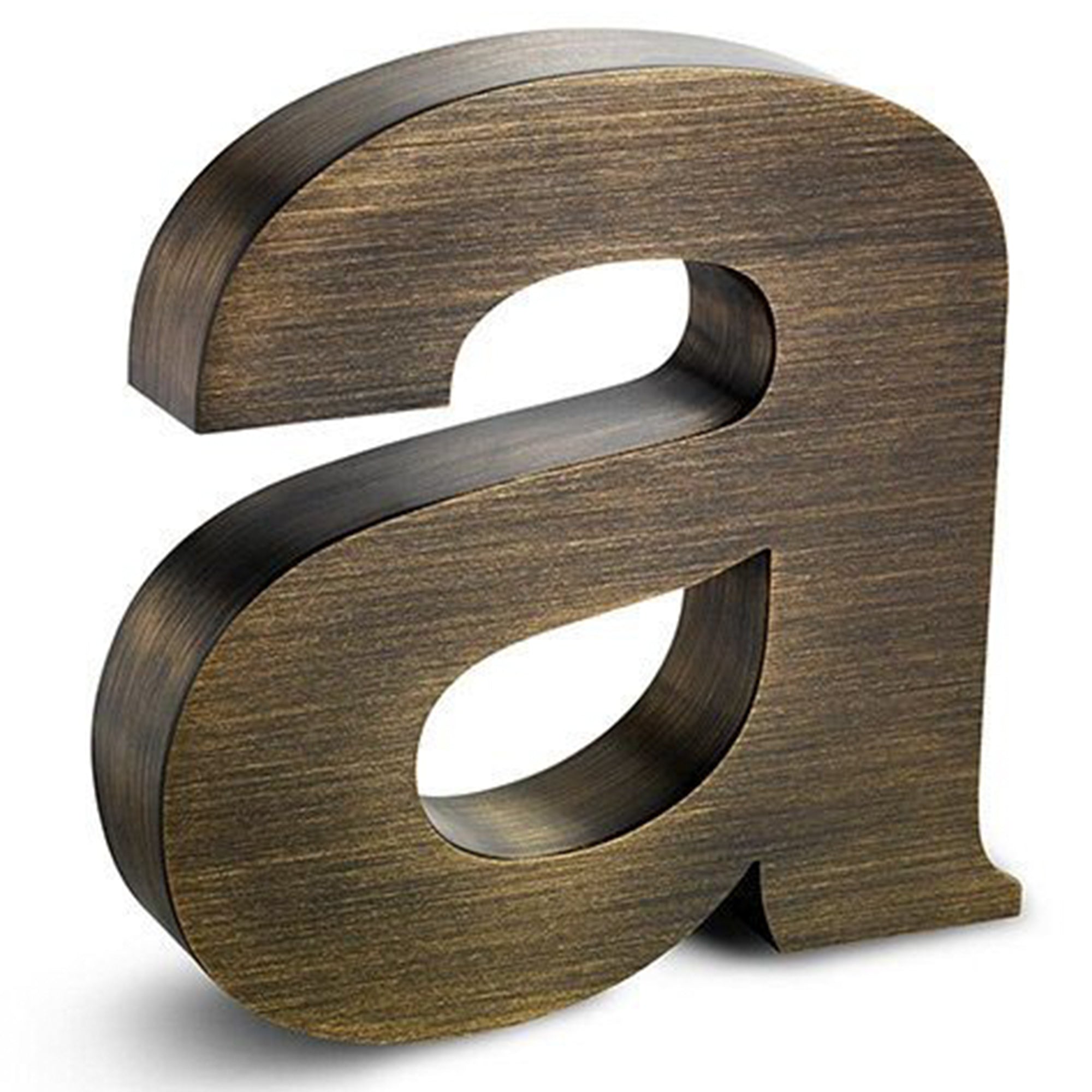 Custom Bronze Copper Letters Signage Antique Brushed Shop Signs Metal